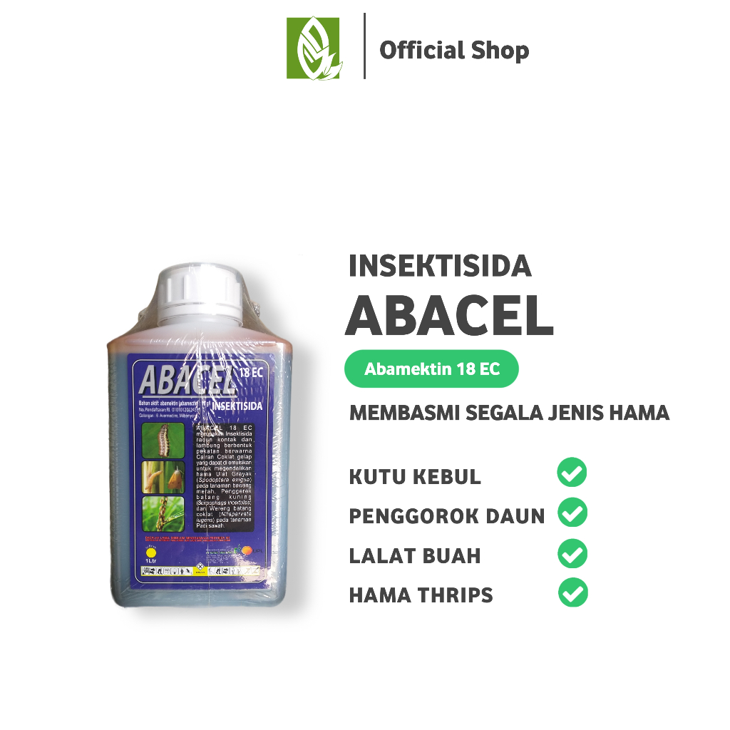 Jual ABACEL INSEKTISIDA ABAMEKTIN 18 EC PEMBASMI DAN PENGENDALI HAMA 1 ...