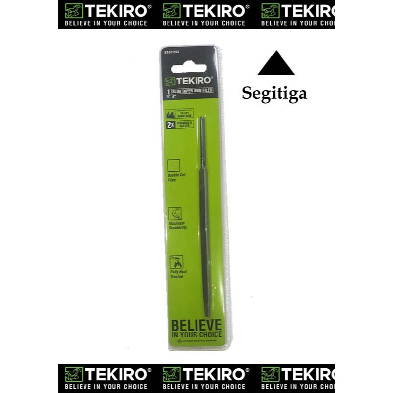Jual Kikir Segitiga TEKIRO 4" Kikir Gergaji 4" TEKIRO Triangle Slim ...