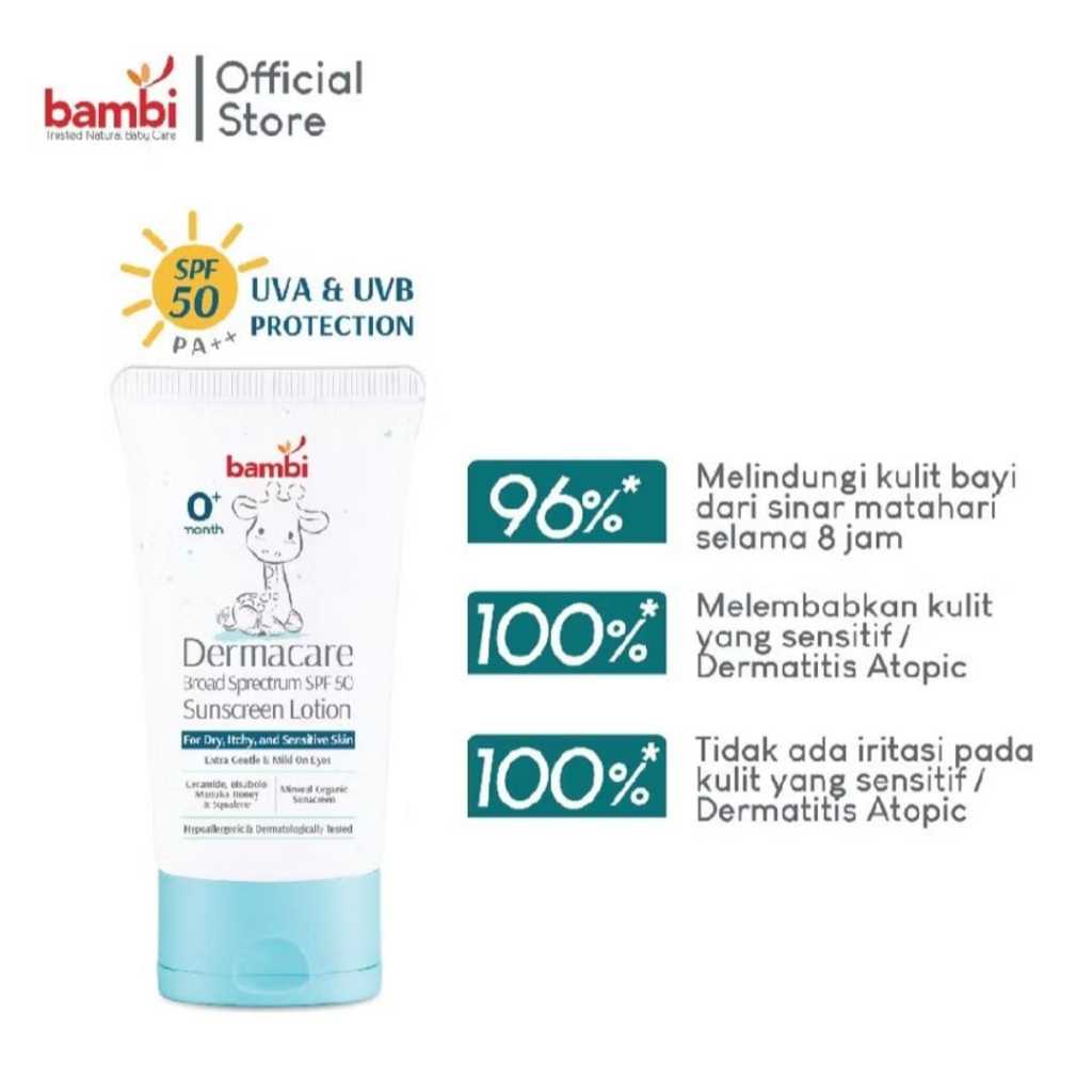 Jual Bambi Dermacare Sunscreen - Suncreen Anak | Shopee Indonesia