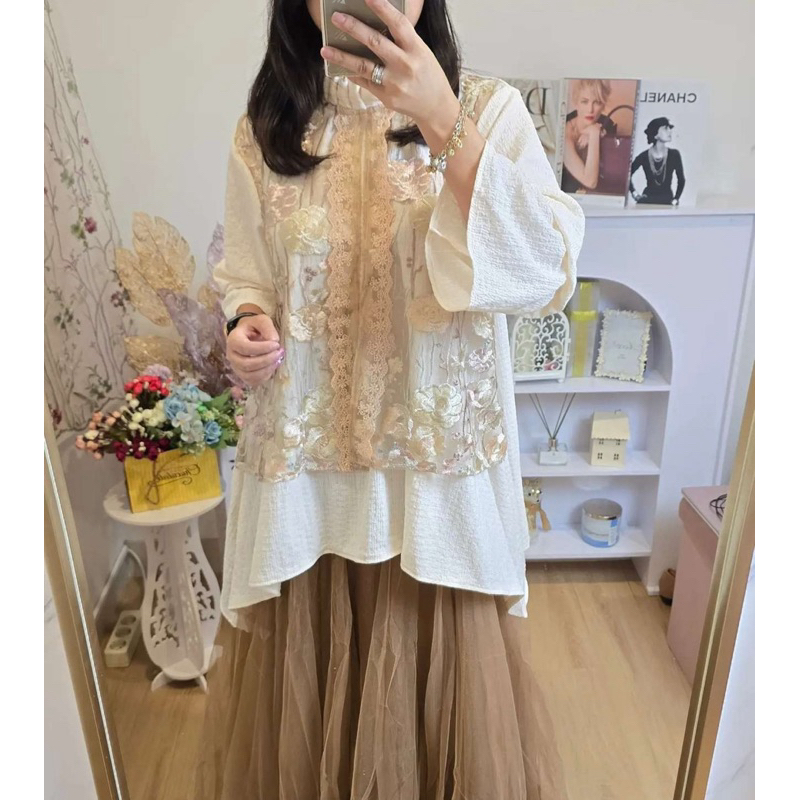 Jual Felisya Gardenia Brocade / Atasan Wanita Terbaru / Blouse ...