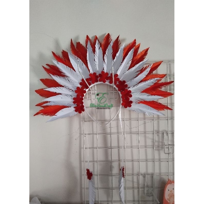 Jual PRE ORDER bando merah putih bahan kertas karton agustusan lomba ...