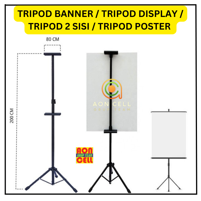 Jual TRIPOD BANNER DISPLAY 2 SISI / TRIPOD POSTER BANNER DISPLAY ...