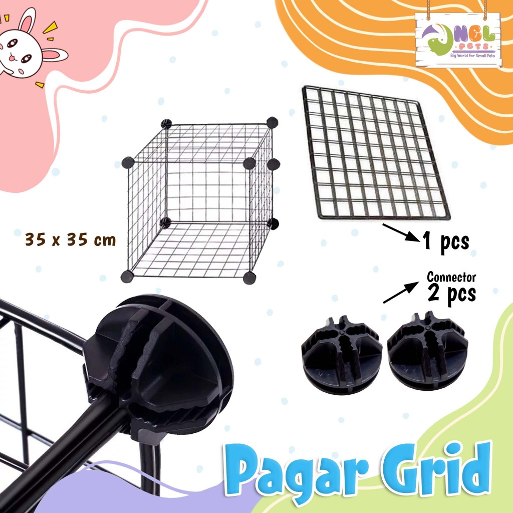 Jual PAGAR GRID 35x35 CM/CONNECTOR GRID CAGE C&C/JUAL SATUAN PAGAR GRID ...