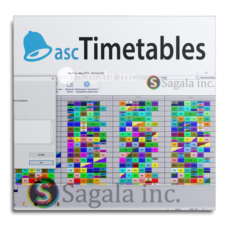 Jual ASC TIMETABLES - WINDOWS - SCHOOL SCHEDULING APLIKASI JADWAL ...