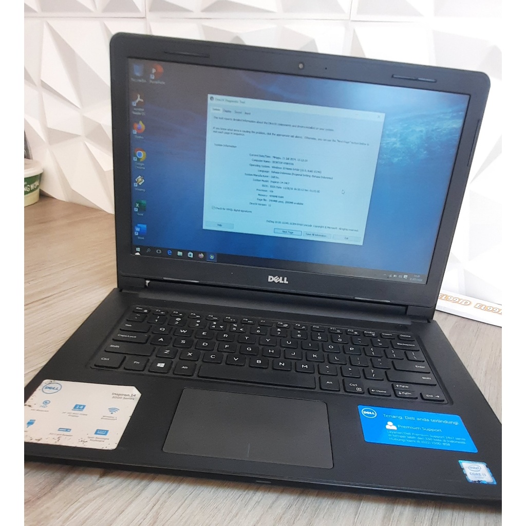 Jual Laptop Dell Inspiron 14-3467 Core i3 Gen 6 6006 Ram 4gb Hdd 1tb batrei baru | Shopee Indonesia
