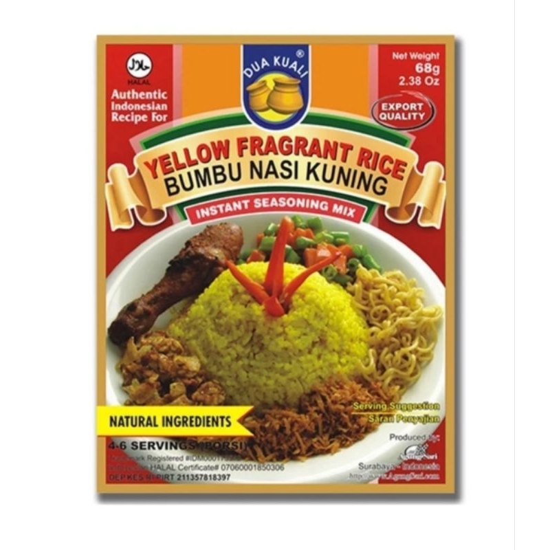 Jual BUMBU NASI KUNING DUA KUALI - Bumbu Instan Indonesia Siap Masak ...