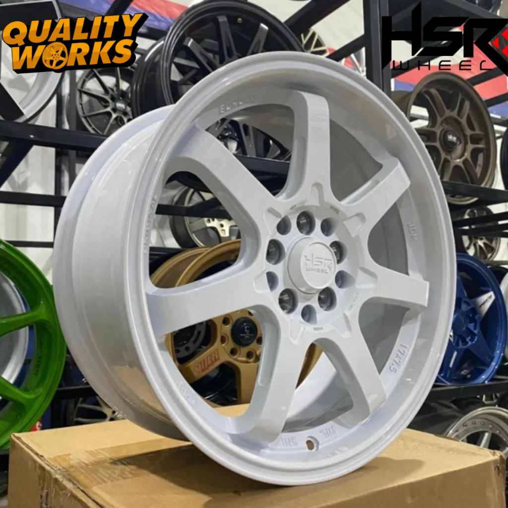 Jual Velg Racing Honda Brv 2023 pelek Mobil Hsr Boroko TJh Ring 17 Lubang baut 5 Putih Glossy ...