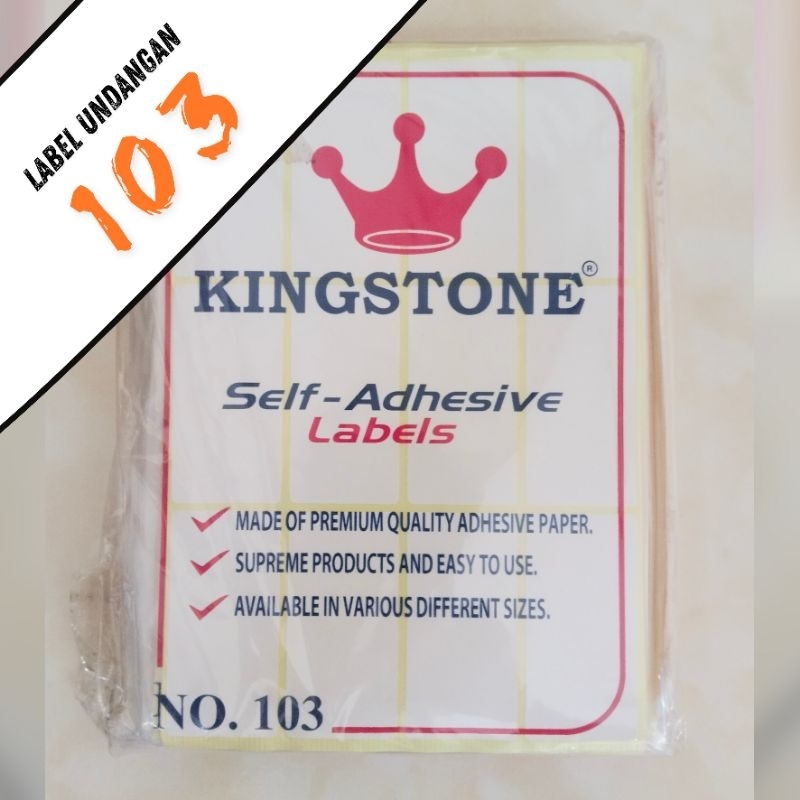 Jual Label Undangan no.103 Kingstone 1 pack | Shopee Indonesia