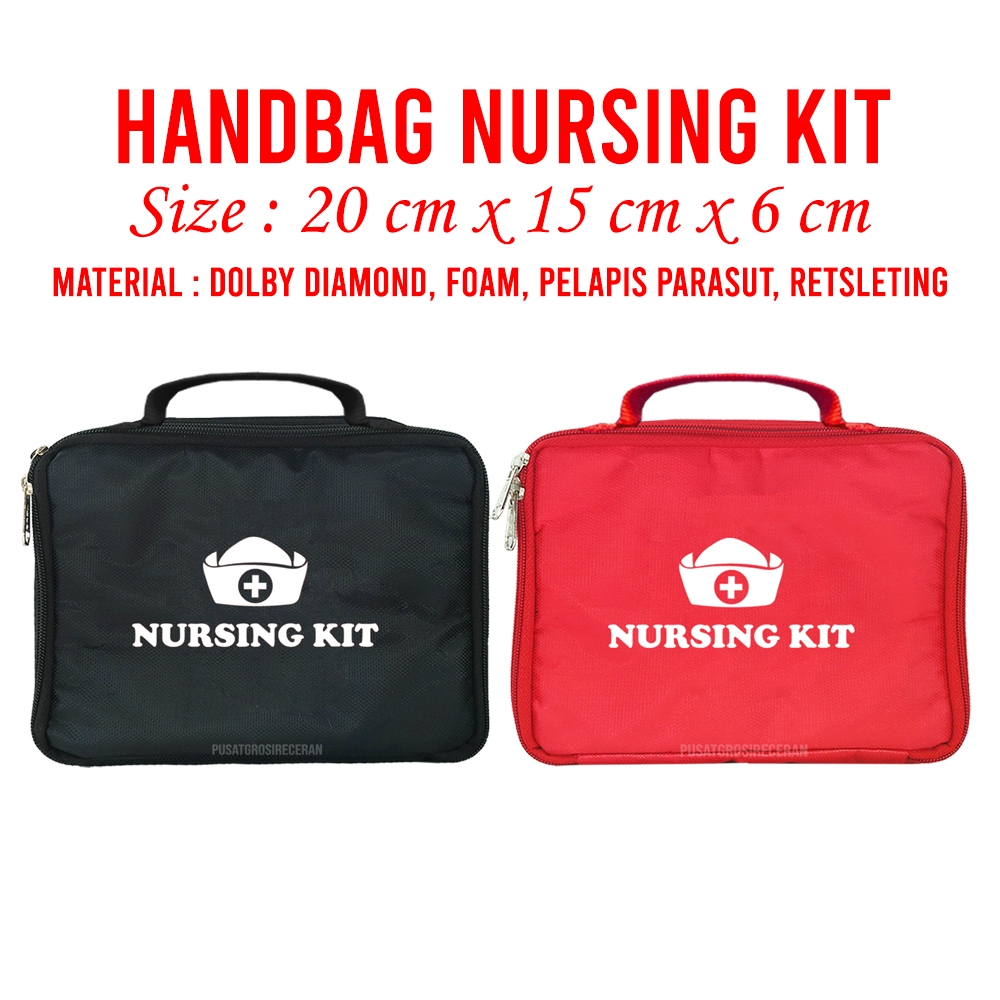Jual Handbag medis NURSING KIT Tas Medis P3K Obat Pouch Travel Hand Bag ...