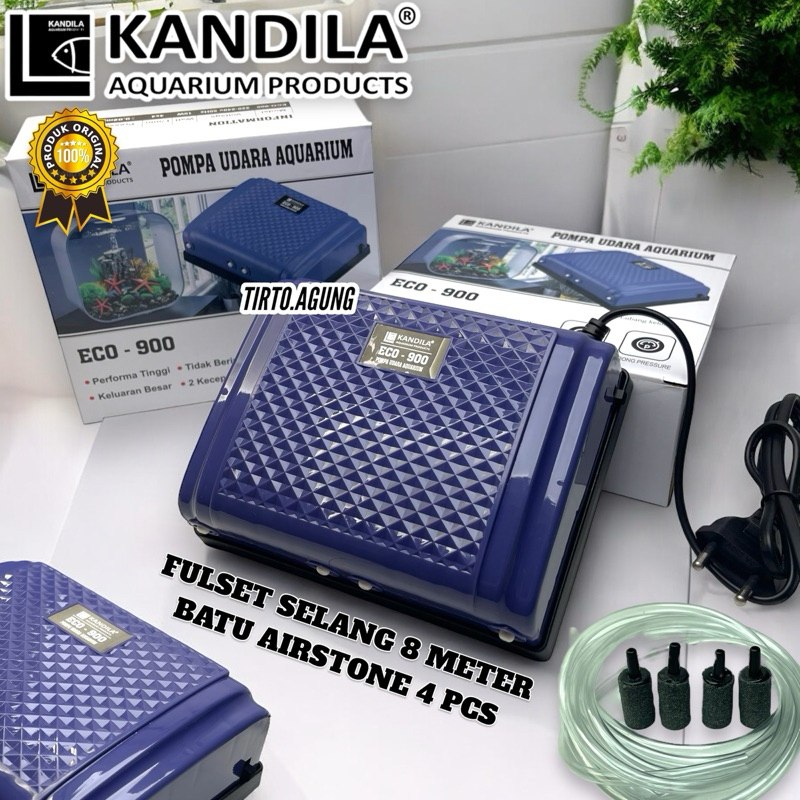 Jual aerator 4 lubang fullset aquarium kolam kandila eco 900 kencang air pump pompa 4lubang ...