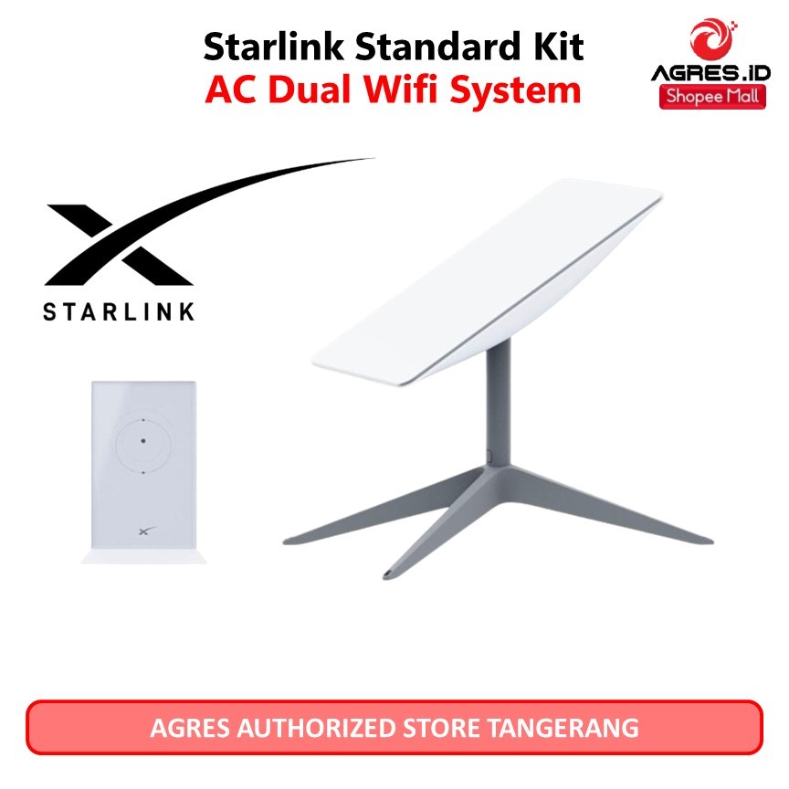 Jual Starlink Standard Kit AC Dual Wifi System - Router Kit SpaceX - V3 ...