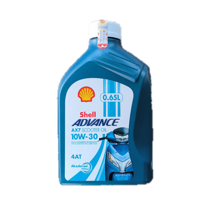 Jual OLI SHELL ADVANCE 4T AX7 MATIC / SCOOTER 10W 30 SYNTHETIC BASED 650 ML 650ML 0.65L 0.65 L ...