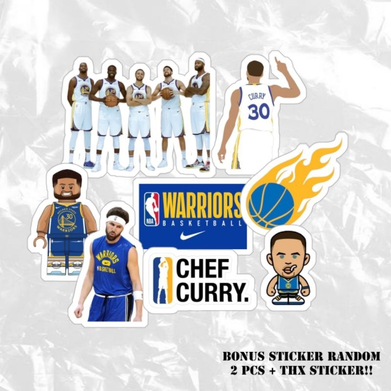 Jual STICKER BASKETBALL NBA, GOLDEN STATE WARRIORS EDITION, GSW STICKER ...