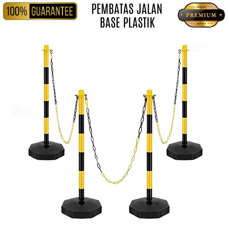 Jual Stick Bollard stick cone Bollard base Plastik panjang 110Cm Hitam ...