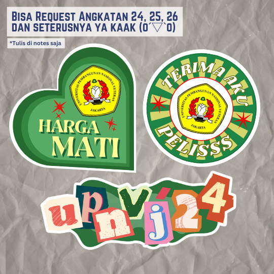 Jual STIKER CAMABA UPNVJ- UNIVERSITAS PEMBANGUNAN NASIONAL VETERAN ...