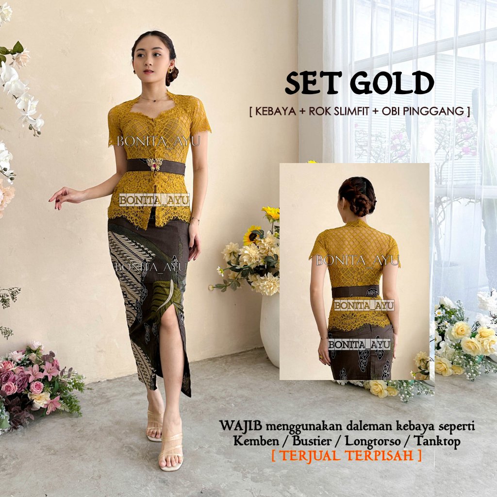 Jual SET KEBAYA BALI MODERN / KEBAYA AMORA BY BONITA AYU | Shopee Indonesia