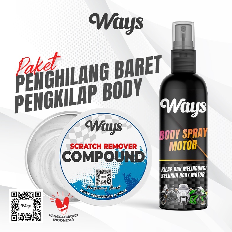 Jual PAKET Penghilang Baret Lecet Goresan + Pengkilap Body Motor Mobil ...