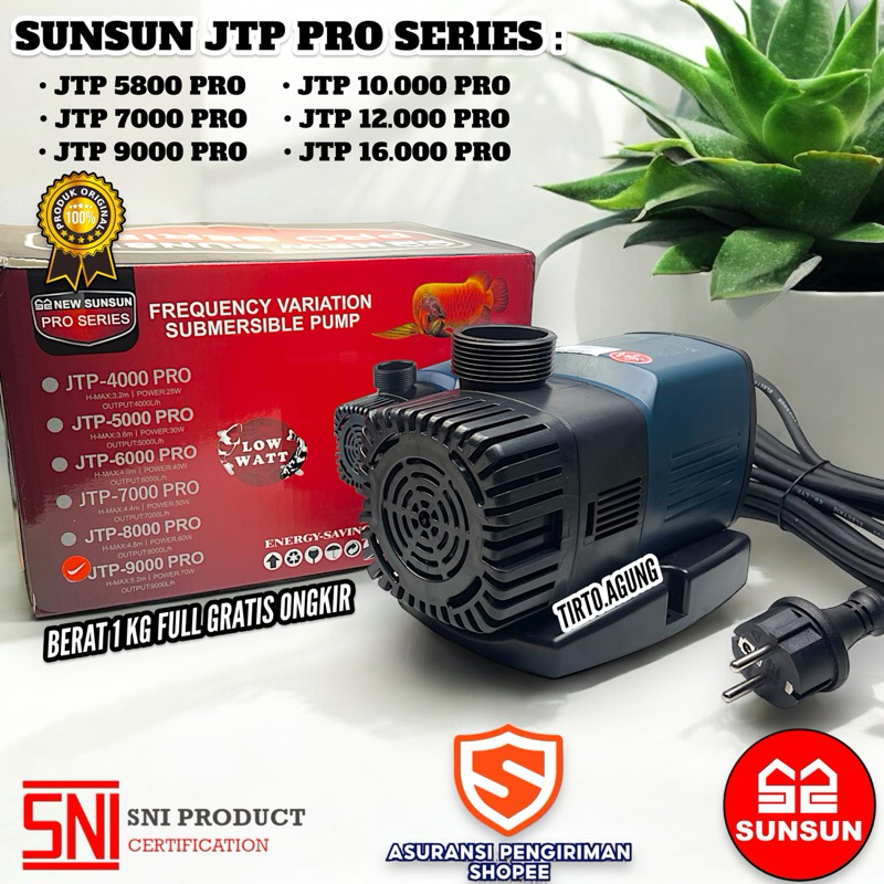 Jual GRATIS ASURANSI POMPA KOLAM IKAN KOI LOW WATT SUBMERSIBLE PUMP TERBAIK JTP-5800 7000PRO 38 ...