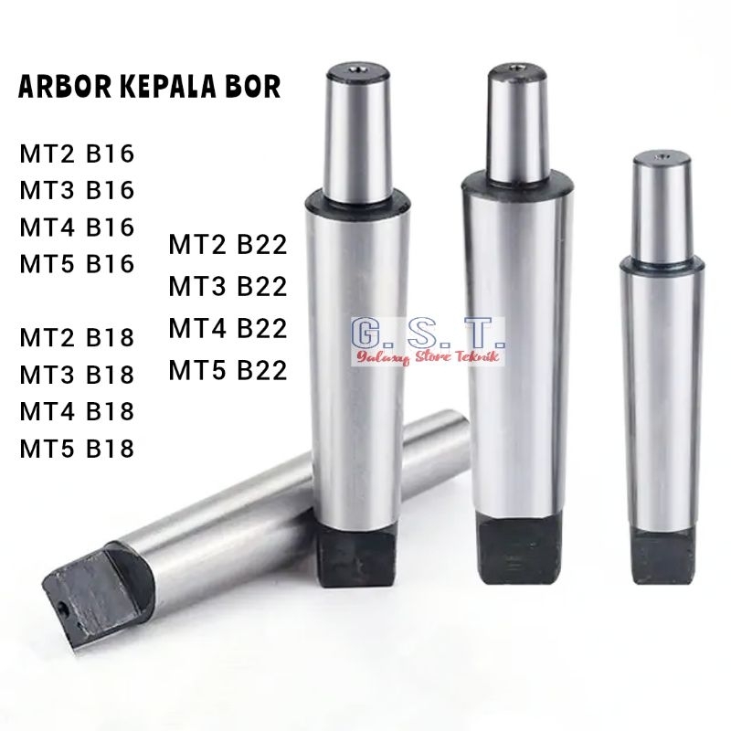 Jual Arbor Chuck Drill Sambungan Kepala Bor MT2/MT3/MT4/MT5 B16 B18 B22 ...