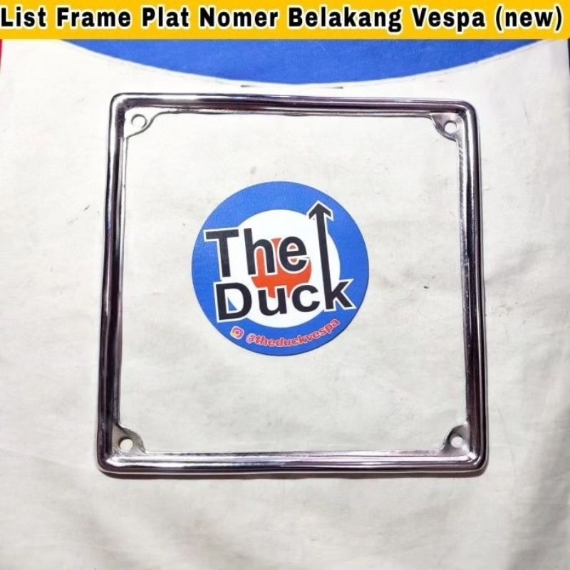 Jual Frame Plat Dudukan Plat Nopol Belakang Vespa Super Sprint VBB VNB ...