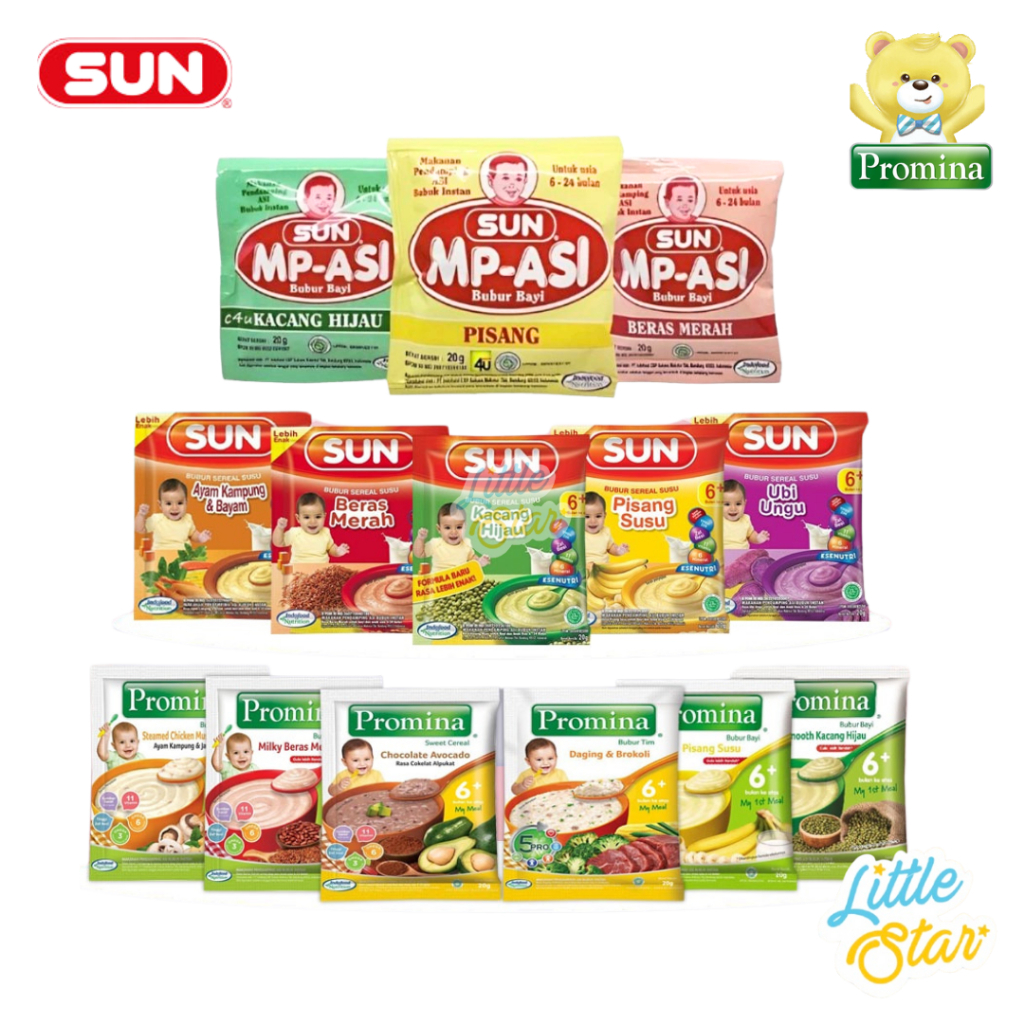 Jual SUN Promina Bubur Susu Sereal Bayi Ekonomis Sachet 20 Gr Makanan ...