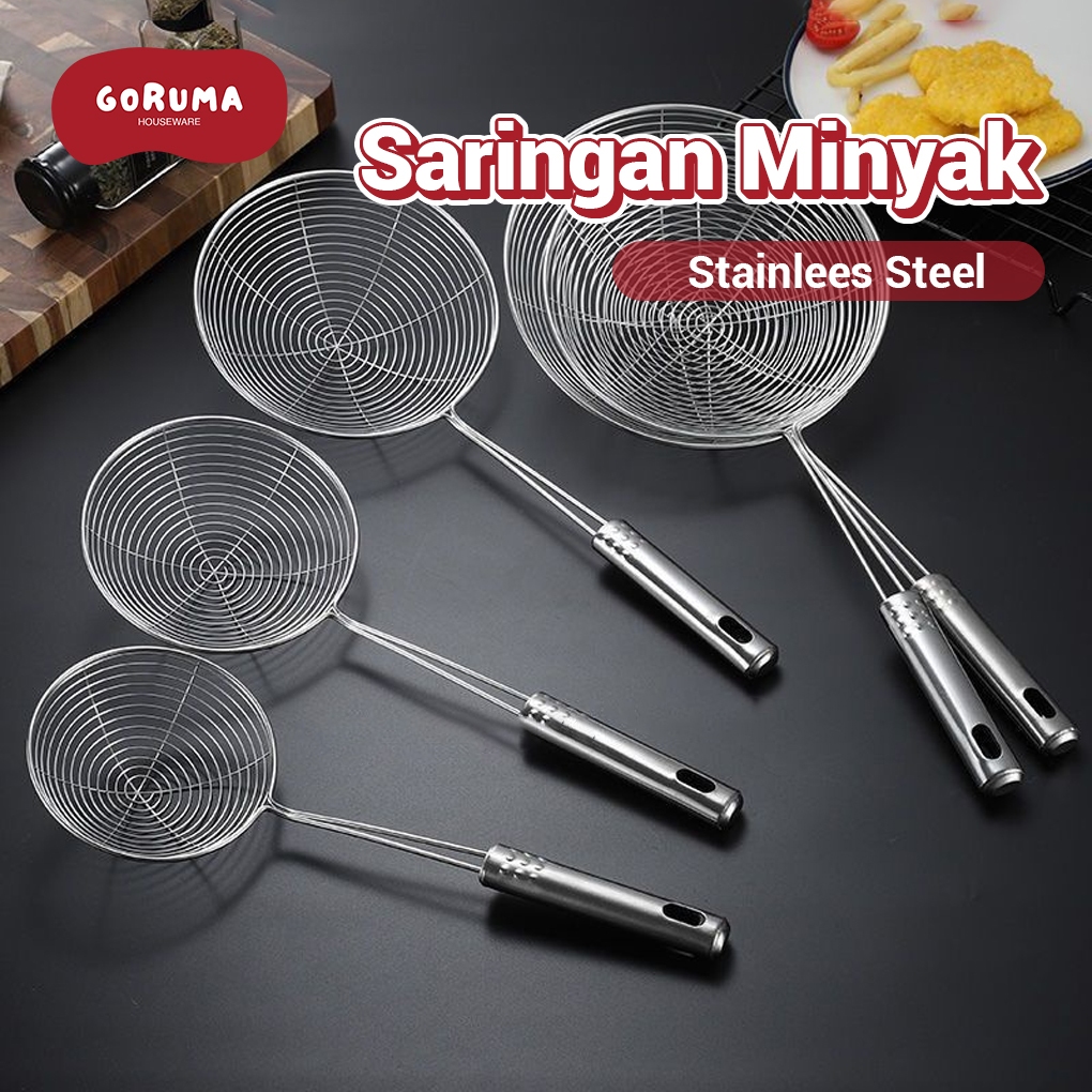 Jual GORUMA - Serok Mie Stainless Steel (Free Spons) / Saringan Minyak ...