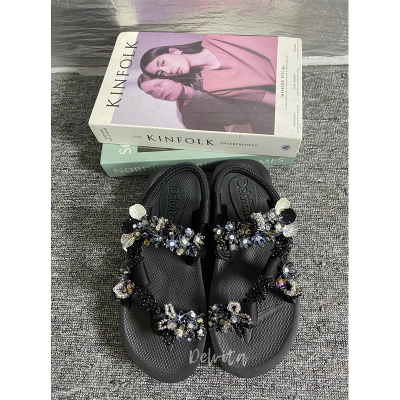 Jual Jivala Sandal Sendal Tali Wanita Beads Manik Mote Garden Untuk ...