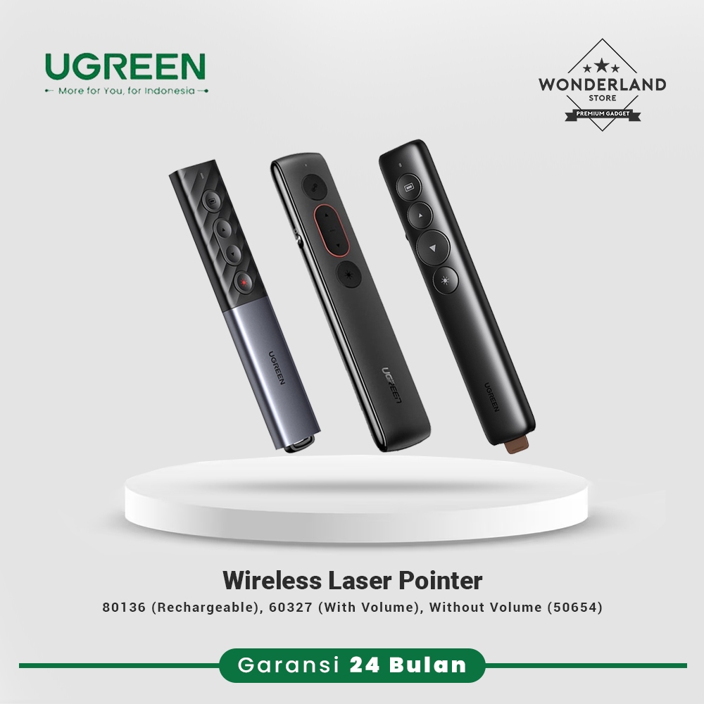 Jual Wonderlandvalen Ugreen Laser Pointer Remote Controller Presenter Wireless Rechargeable 2 ...
