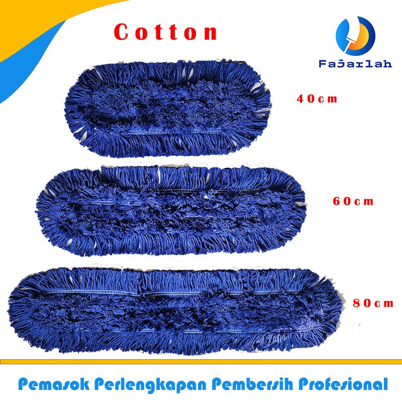 Jual FAJARLAH Refill Cotton lobby duster sapu lobby 40cm 60cm 80cm ...