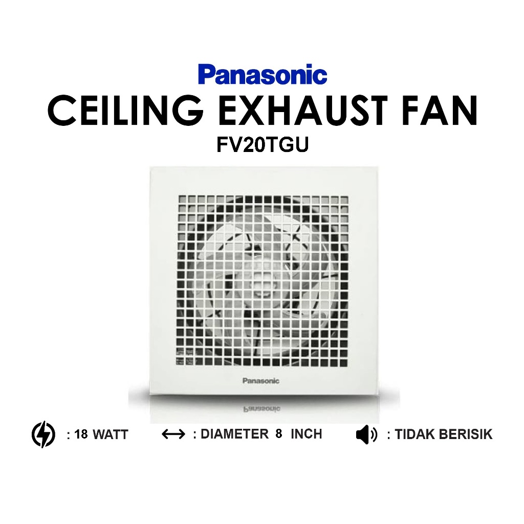 Jual Panasonic FV20TGU Ceiling Exhaust Fan 8 inch Plafon FV-20TGU5 ...