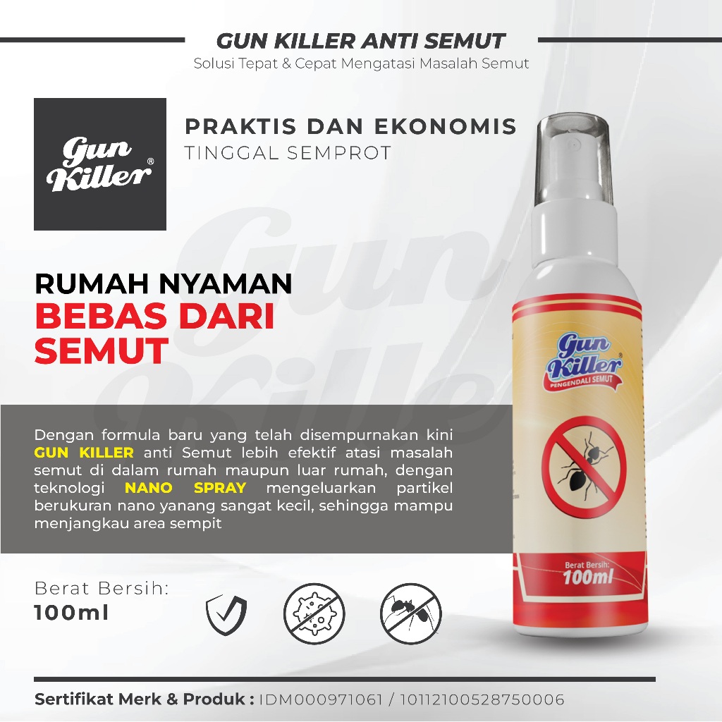 Jual Pembasmi Semut Tanpa Bau Aman Buat Tanaman Super Ampuh GUN KILLER ...