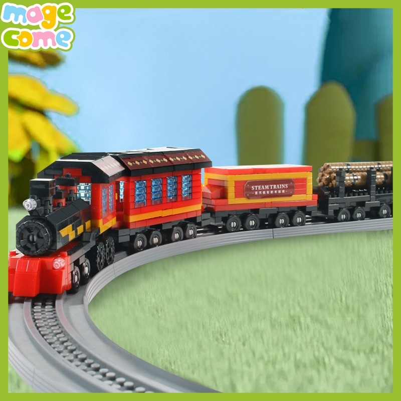Jual Mainan Rakitan untuk Anak-anak Kereta Api Blok Bangunan Partikel Mikro Block Train Assembly ...