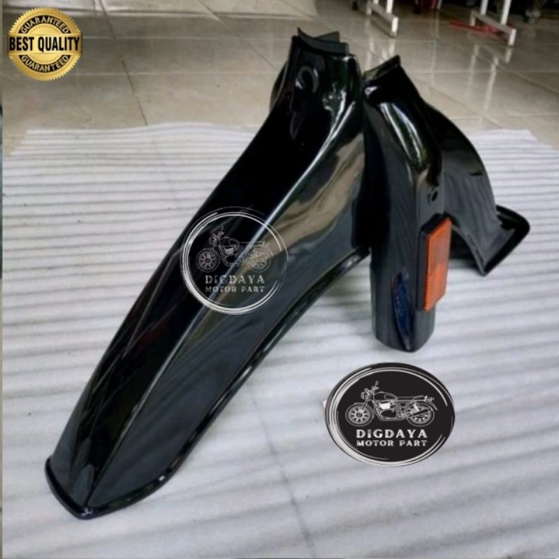 Jual spakbor slebor depan suzuki rc100 rc 100 black bravo spirit jet ...