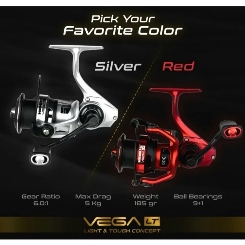 Jual Reel Hemus Vega LT SW PH HS 3000 dapat 3 spool body ringan dan ...