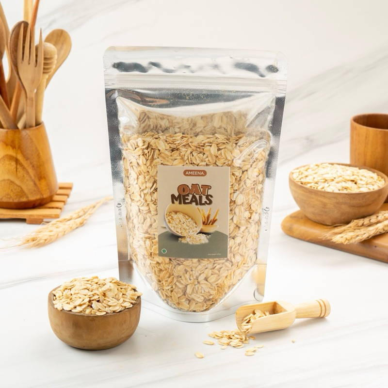 Jual Rolled Oat 250gr - Oatmeal Sereal Gandum Utuh Original | Shopee ...
