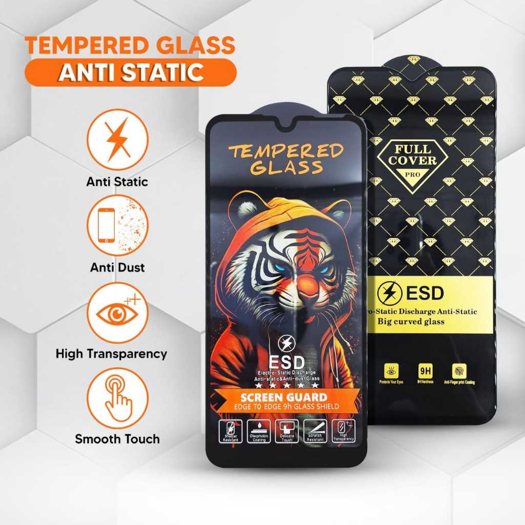 Jual Tempered Glass Anti Static Full Cover All Type (untuk tipe nya ...