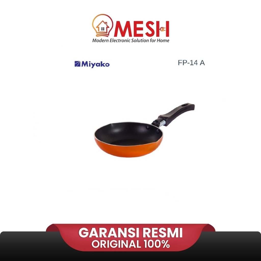 Jual Miyako FP14A FP-14A FP 14 A Mini Fry Pan 14cm Flon & Coating-Wajan ...