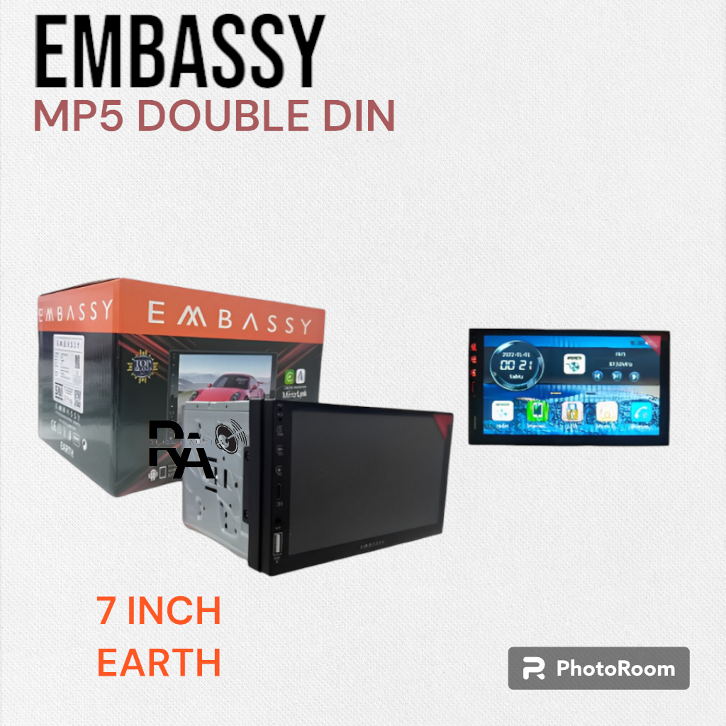 Jual Head Unit Double Din Body Panjang MP5 7 inch MirrorLink EMBASSY ...