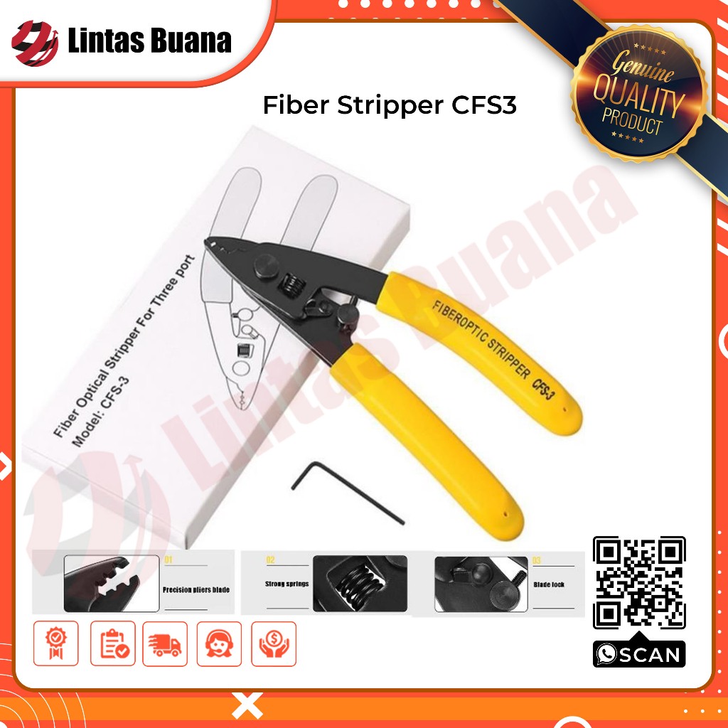 Jual Stripper Core 3 - FT14 Fiber Stripper Cfs 3 Core Pemotong Kabel ...