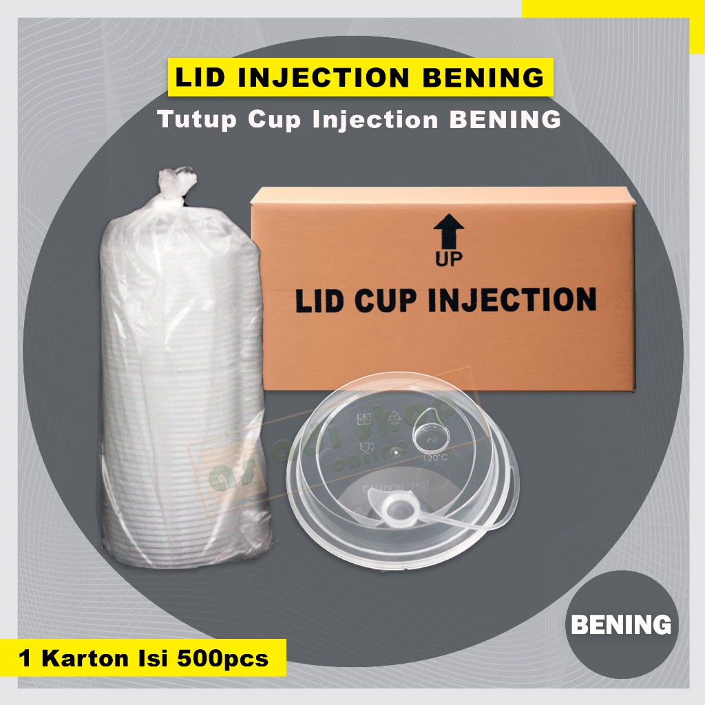 Jual Lid Cup Injection BENING / Tutup Cup Injection Model Sambung isi ...