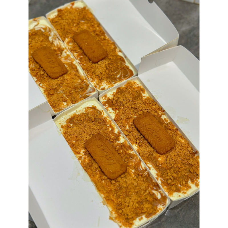 Jual cheesecuit lotus dan caramel popcorn (kasih note varian rasanya ...