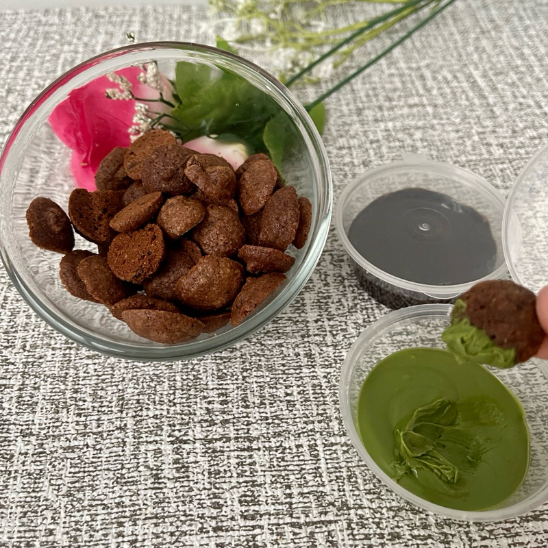 Jual mini cereal dark coklat gluten free less sugar cookies cemilan ...