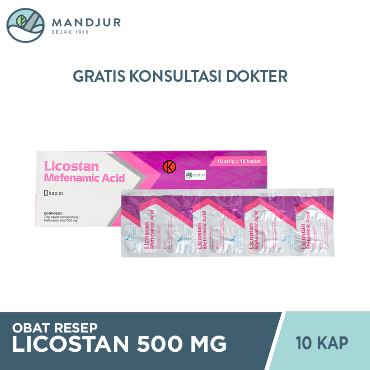 Jual Licostan 500 mg 10 Kaplet | Shopee Indonesia