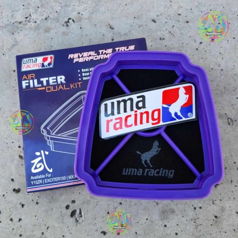 Jual Filter Udara Air Filter Dual Kit UMA Racing MX King MXking Exciter ...