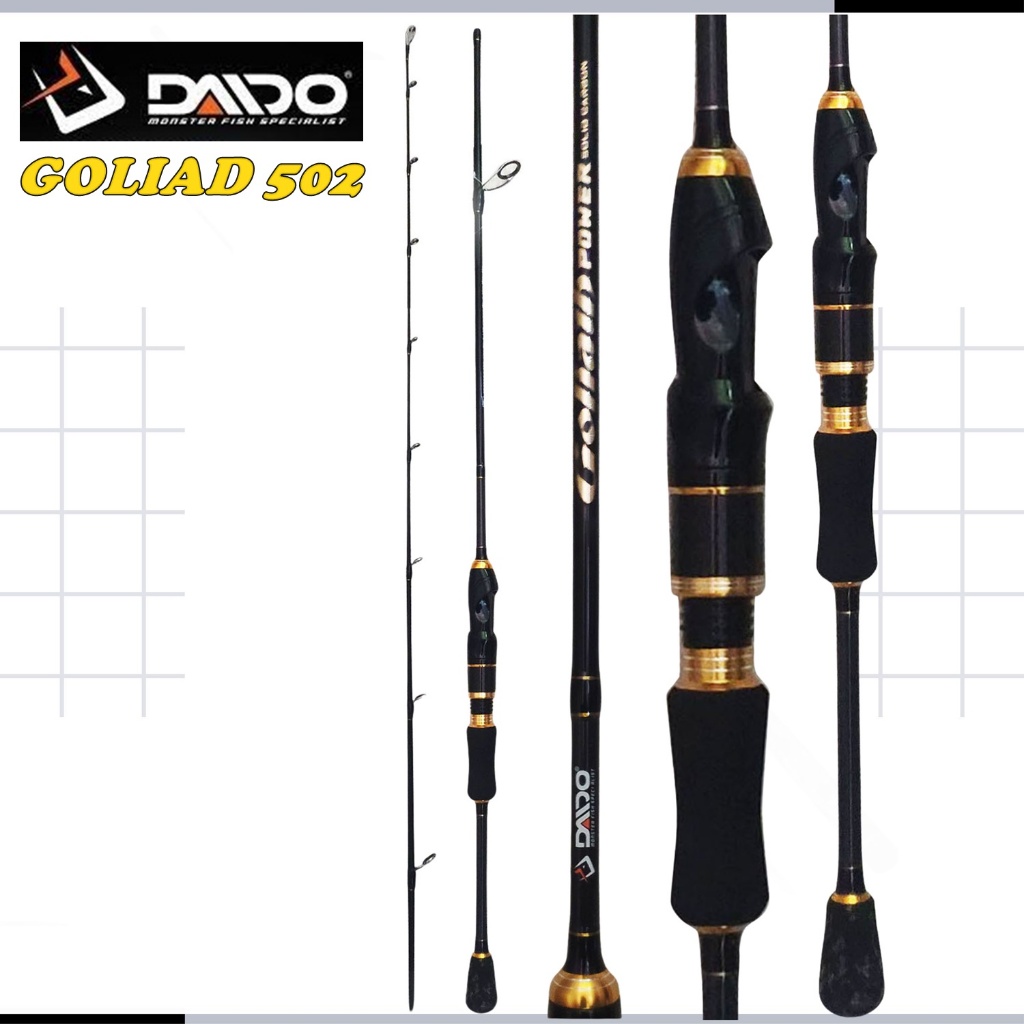 Jual Joran Daido Goliath Gold 502 150cm 6-12lb Carbon Solid | Shopee ...