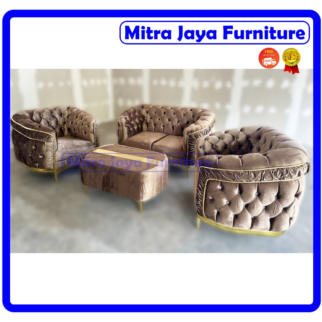 Jual SOFA FULL KANCING LEONARDO/ CHESTERFIELD MODERN/SOFA | Shopee ...