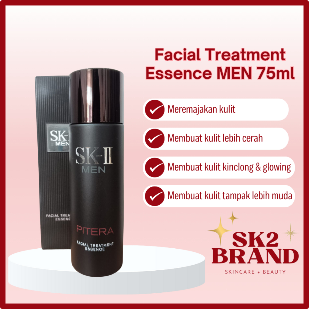 Jual SKII SK-II SK2 Facial Treatment Essence Men FULL SIZE - FTE Men 75ml | Shopee Indonesia