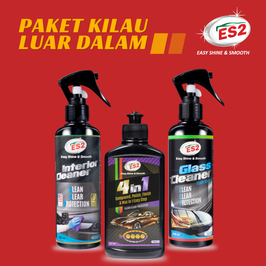 Jual ES2 Paket Kilau Luar Dalam/ Pembersih Interior/ Kompon Serbaguna ...