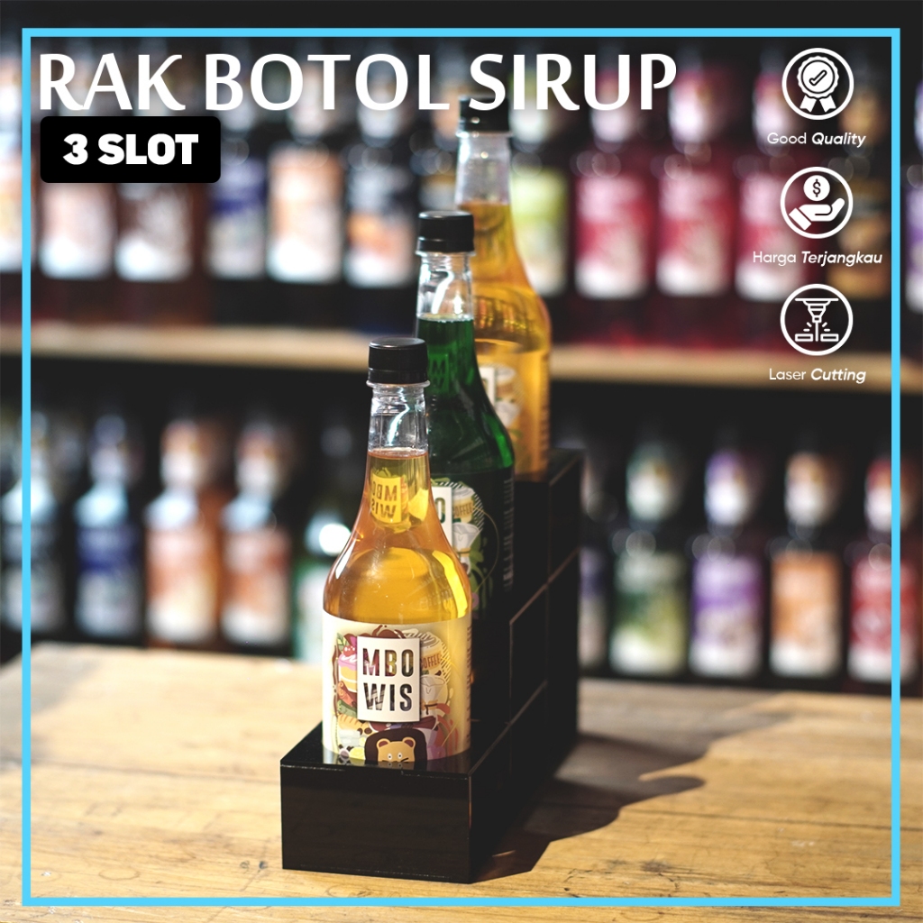 Jual Rak Botol Sirup Akrilik isi 3 | Shopee Indonesia