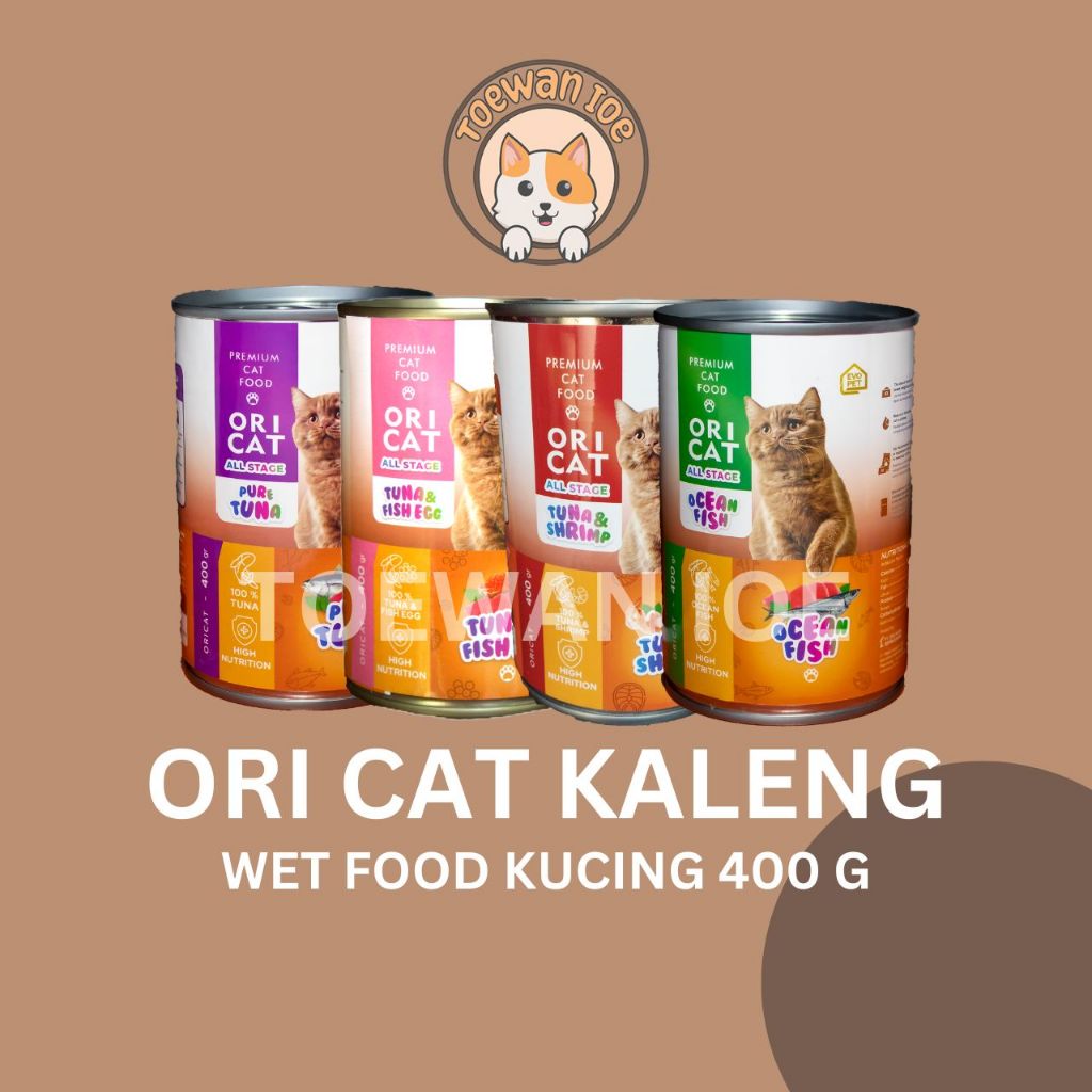 Jual Ori Cat Kaleng All Stage Makanan Basah Kucing 400 Gram | Shopee ...